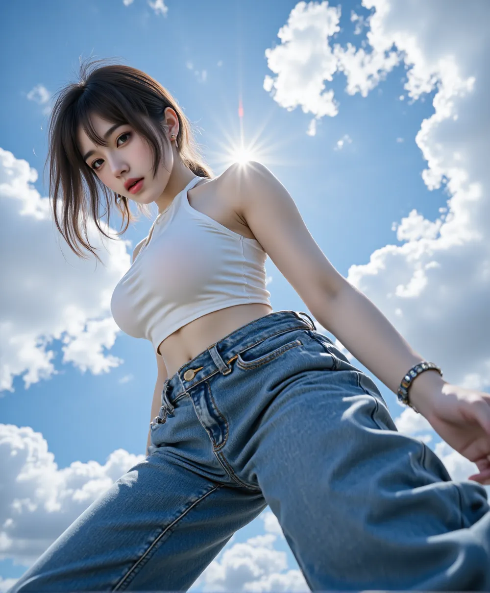 F1-仰拍视角 美女大长腿-LoRA-AI洞幺洞幺我是东亮-LiblibAI