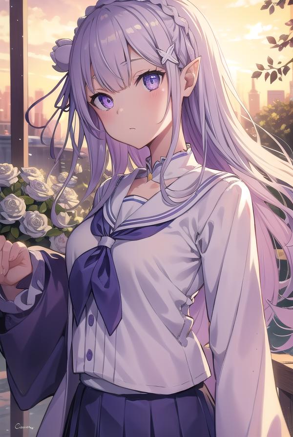 动漫Emilia - Re:Zero-LoRA-代码碎片-LiblibAI