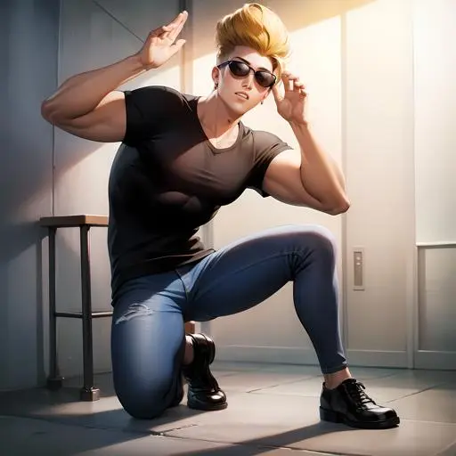 动漫Johnny Bravo-LoRA-逻辑苔藓-LiblibAI