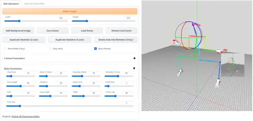 Online 3D Openpose Editor [在线3D版openpose编辑器]-Poses-yzhu-LiblibAI