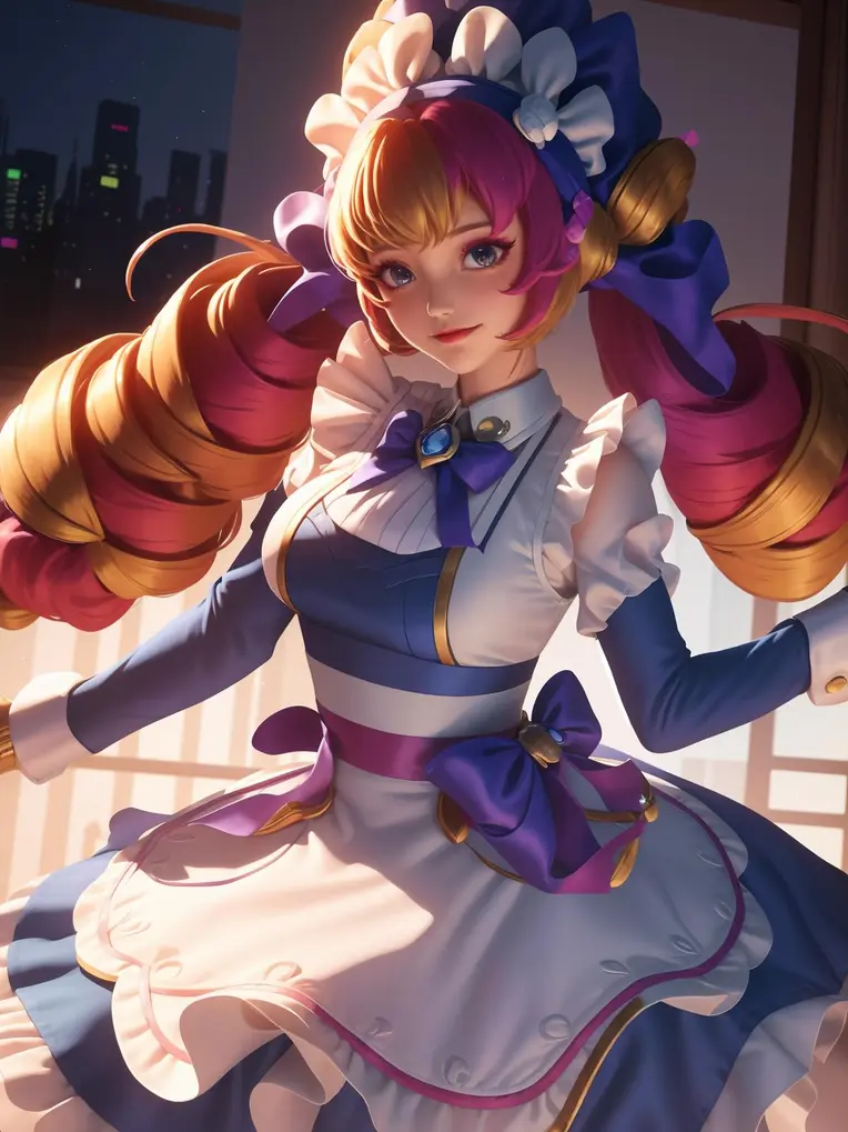 英雄联盟_格温_甜心咖啡_League of Legends_Gwen_Cafe Cutie-LoRA-很有精神的森下下士-LiblibAI