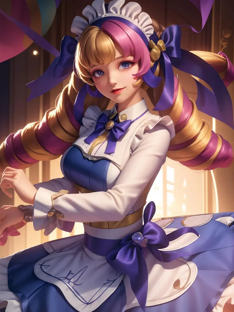 英雄联盟_格温_甜心咖啡_League of Legends_Gwen_Cafe Cutie-LoRA-很有精神的森下下士-LiblibAI