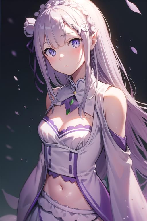 动漫Emilia - Re:Zero-LoRA-代码碎片-LiblibAI