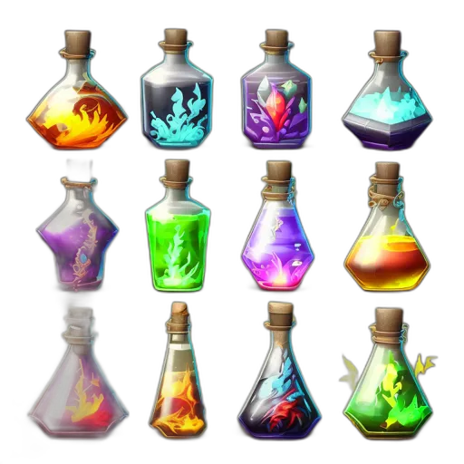 游戏GAG - RPG Potions | LoRa 2.1-LoRA-代码琥珀-LiblibAI