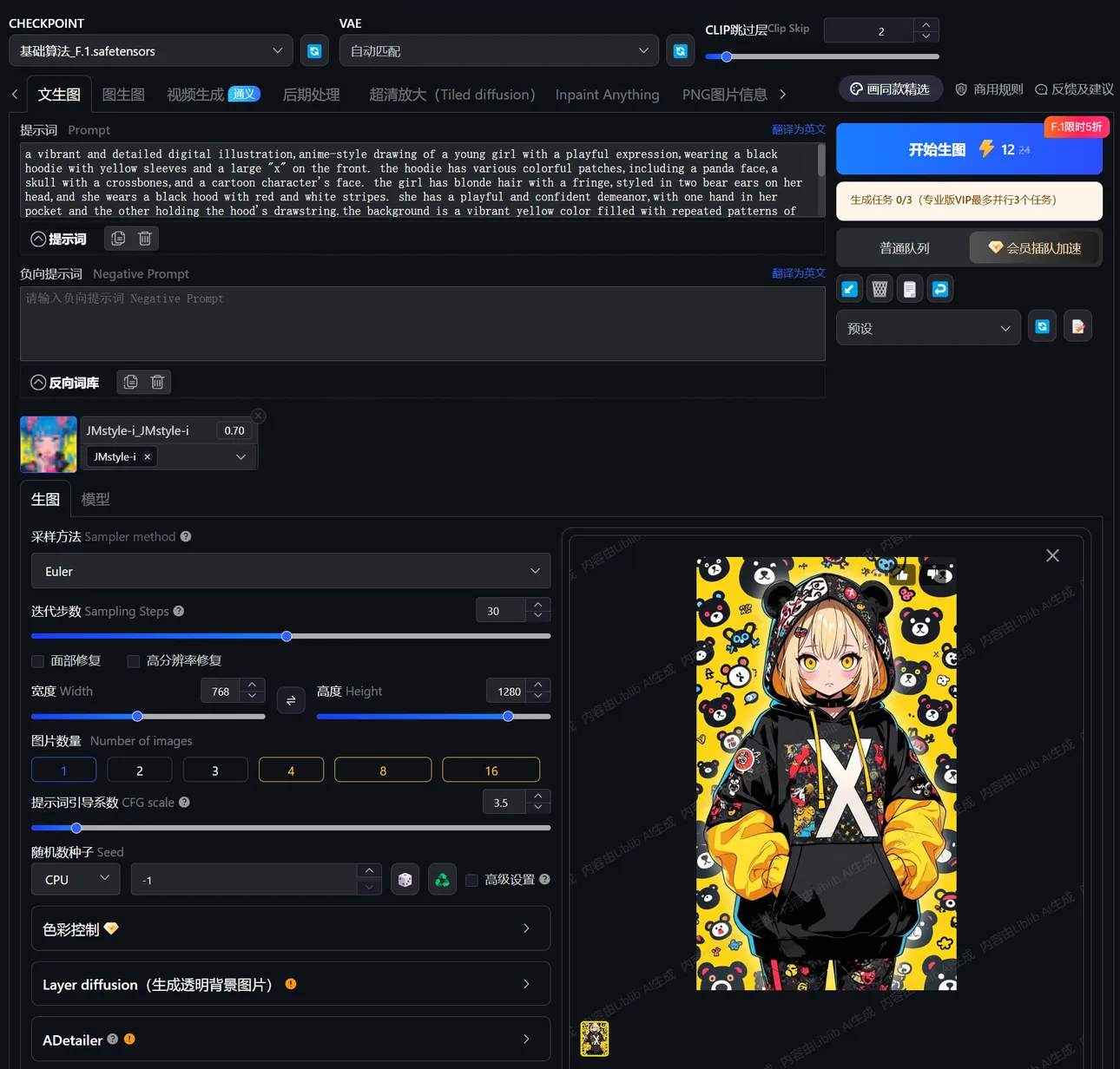 JMstyle-i次元幻彩|潮流次元创想|幻彩潮影|幻彩绘梦-LoRA-JM-LiblibAI