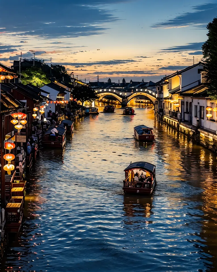 XM-乌镇夜景-LoRA-向上吧少年-LiblibAI