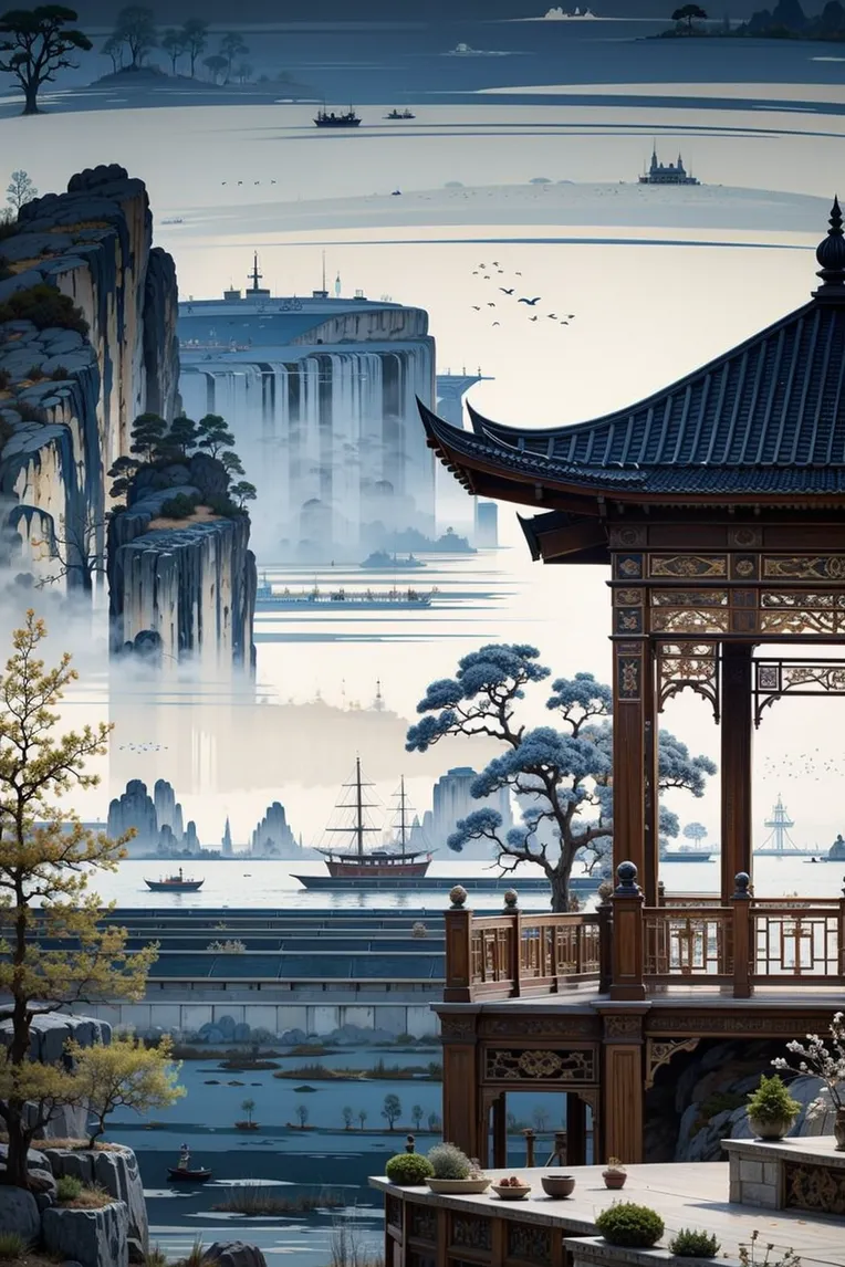 XM-东方建筑神韵-LoRA-向上吧少年-LiblibAI