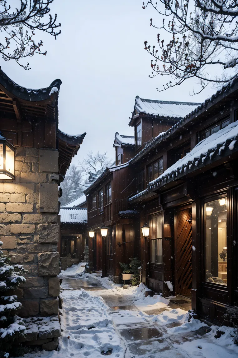 XM-古建筑雪景-V1.0-LoRA-向上吧少年-LiblibAI