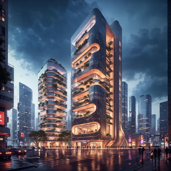 通用城市建筑设计MAX-Checkpoint-极热分享-LiblibAI