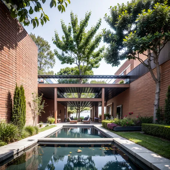 Red brick steel structure / urban reconstruction / architectural design ...