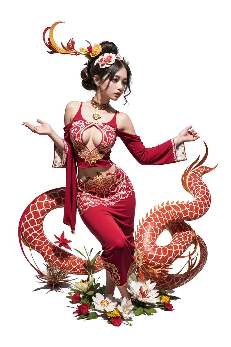 YLT| 新春·龙年剪纸-LoRA-叶绿体-LiblibAI