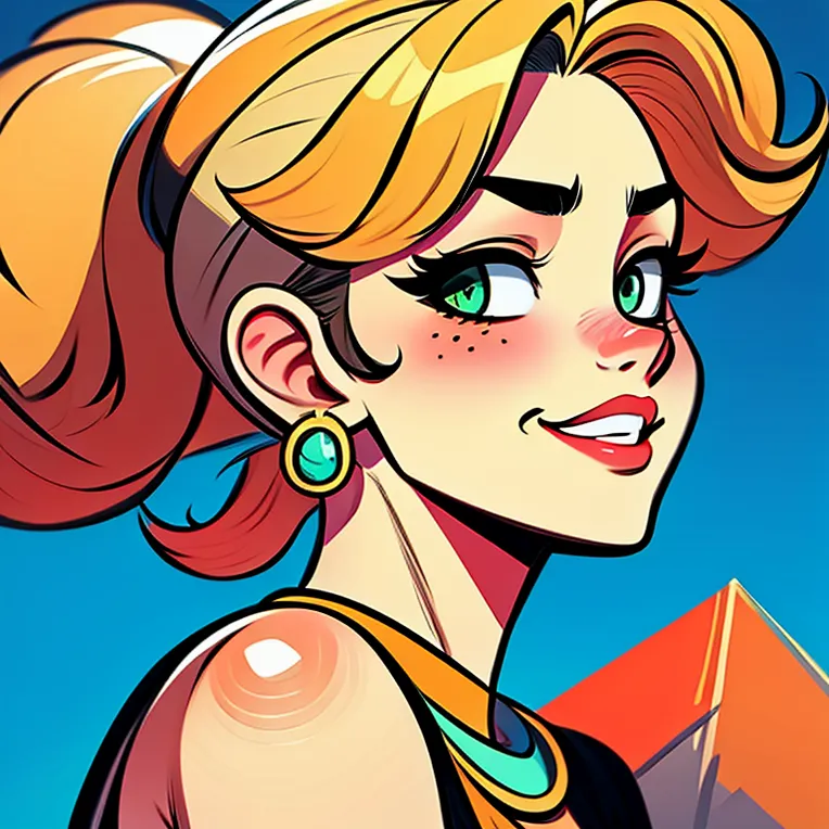 美式漫画风格头像 meishi portrait-LoRA-Vind-LiblibAI