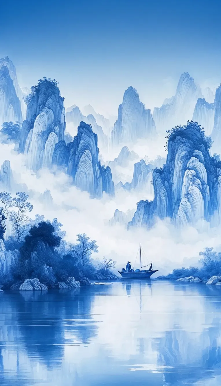 青花瓷图-LoRA-简单-LiblibAI