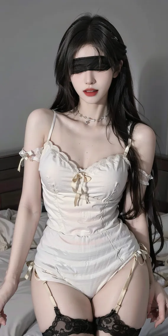 【全网首发】白色蕾丝眼罩-LoRA-killer-LiblibAI