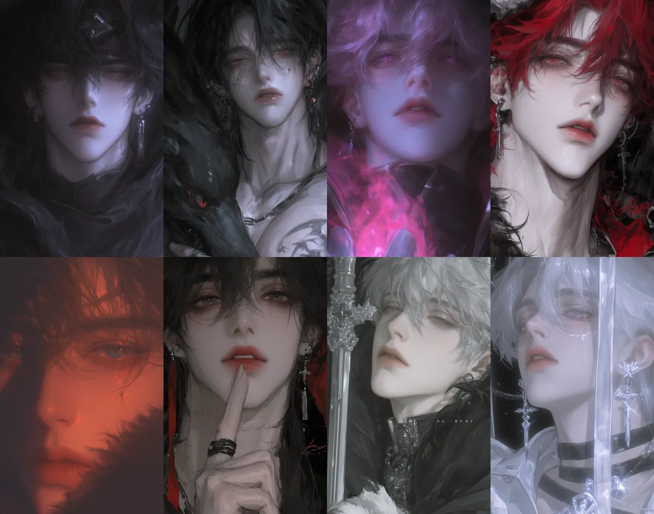 Auroral Flux 月烬残魂_厚涂人像-LoRA-xiiian-LiblibAI