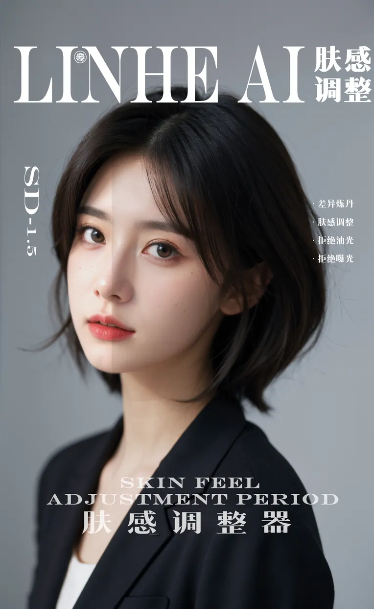 林鹤-皮肤质感调整器-差异炼丹功能性lora模型-LoRA-林鹤_AIGC-LiblibAI