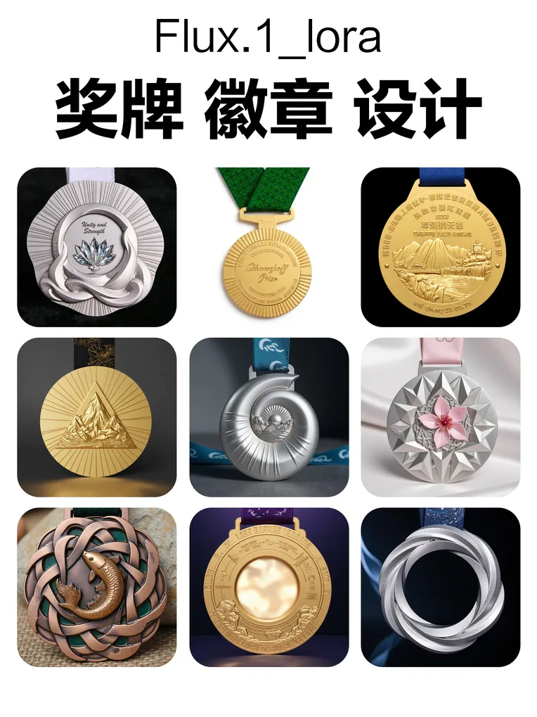 F.1_Medals & badges-LoRA-如是_AI-Shakker