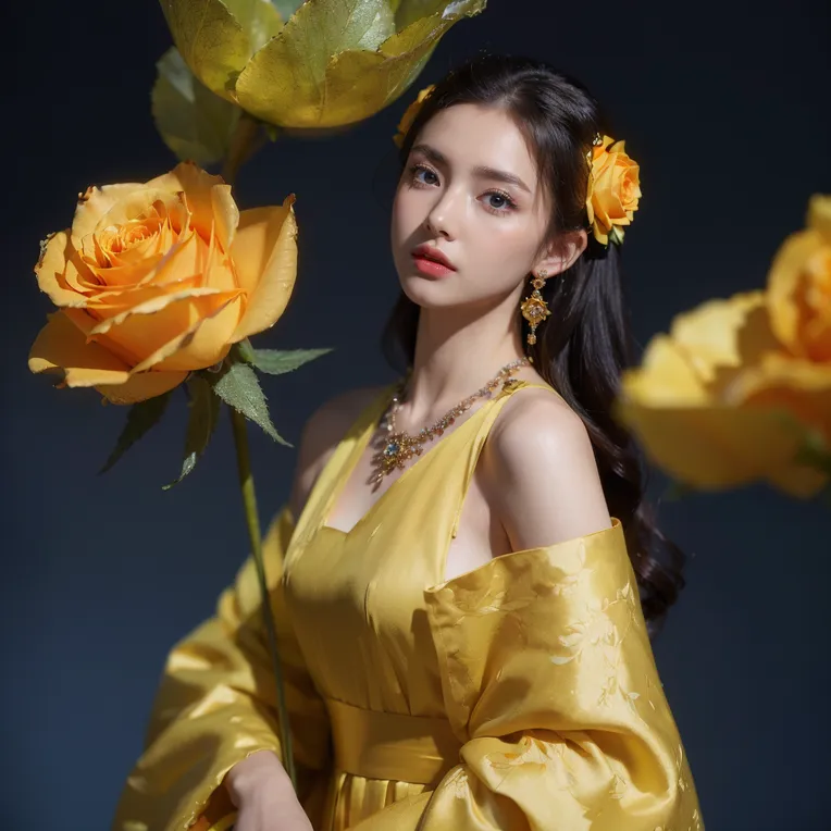 繁花丨玫瑰花-LoRA-妮娜-LiblibAI