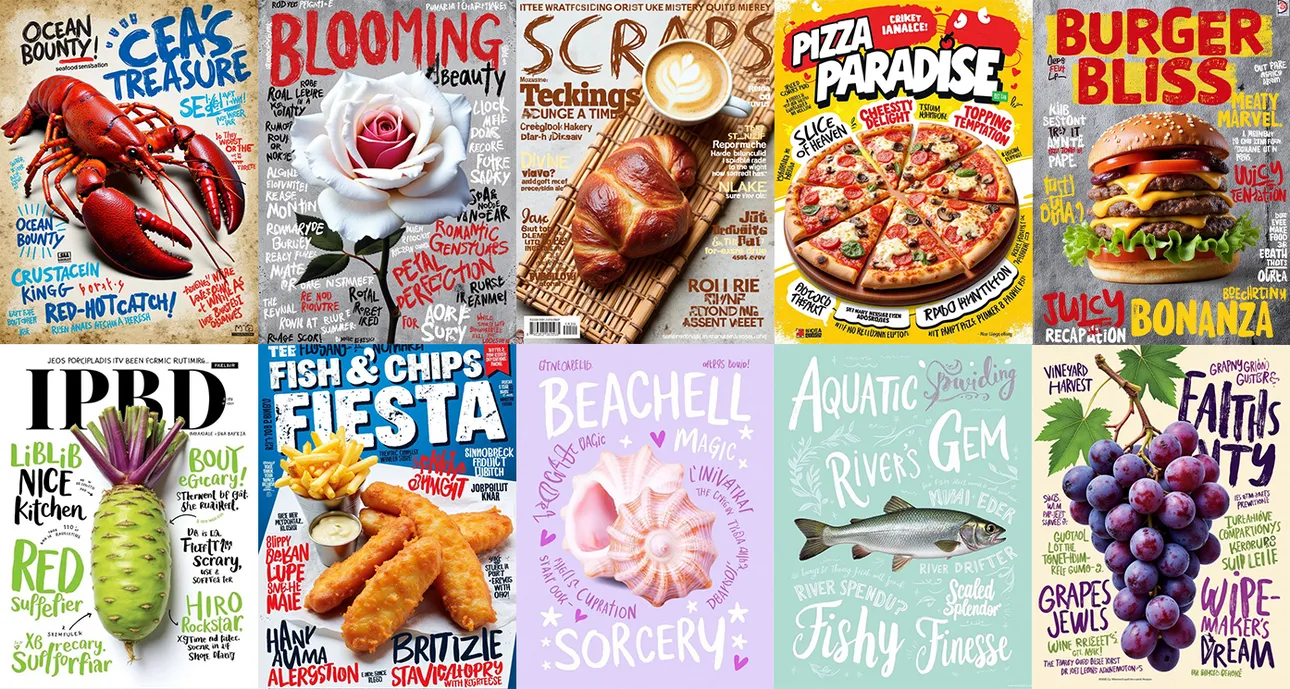 IPBD凌乱涂鸦文字质感宣传海报-LoRA-IP品牌设计-LiblibAI