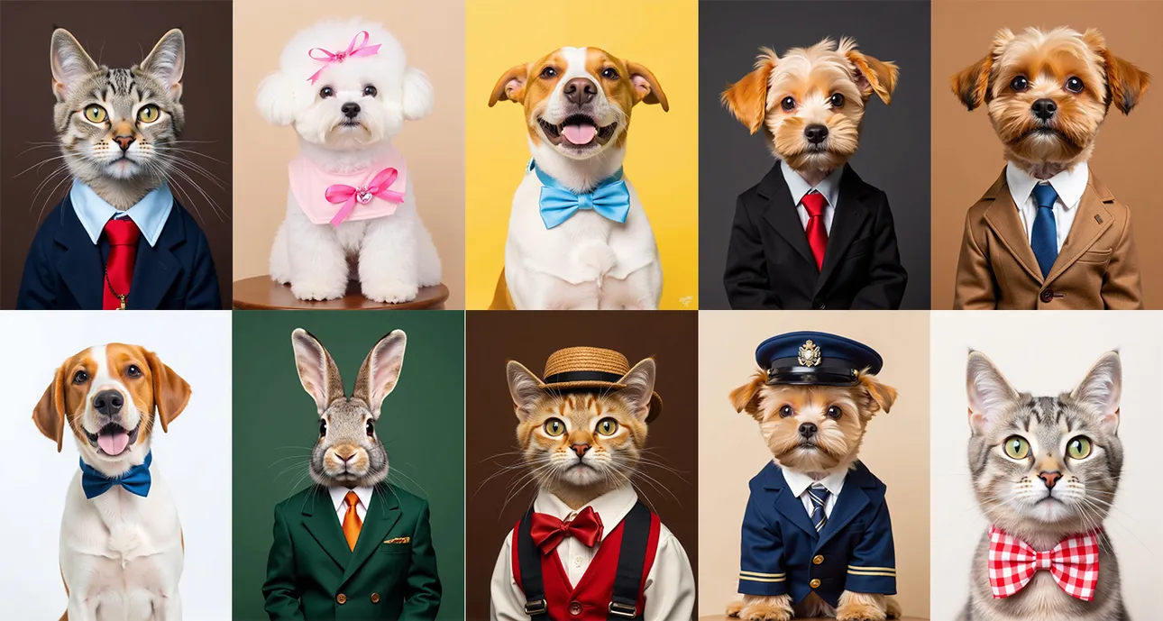 HIRO萌宠摄影丨宠物证件照-LoRA-IP品牌设计-LiblibAI