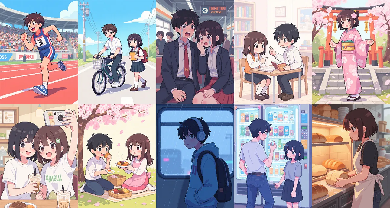 IPBD日系可爱像素风插画-LoRA-IP品牌设计-LiblibAI