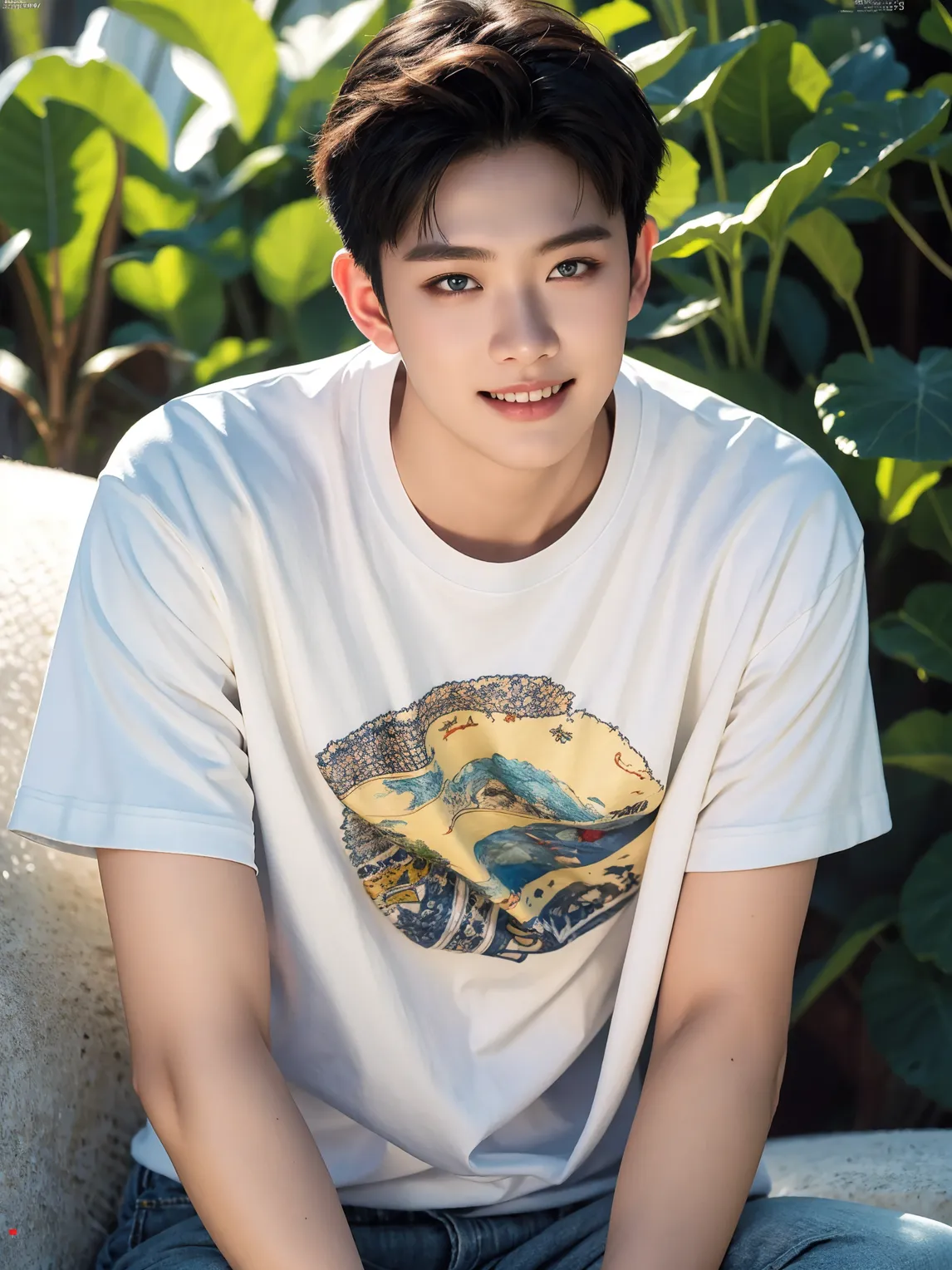 AI绘画-majicMIX alpha 麦橘男团-夏日金光-AI绘图-LiblibAI