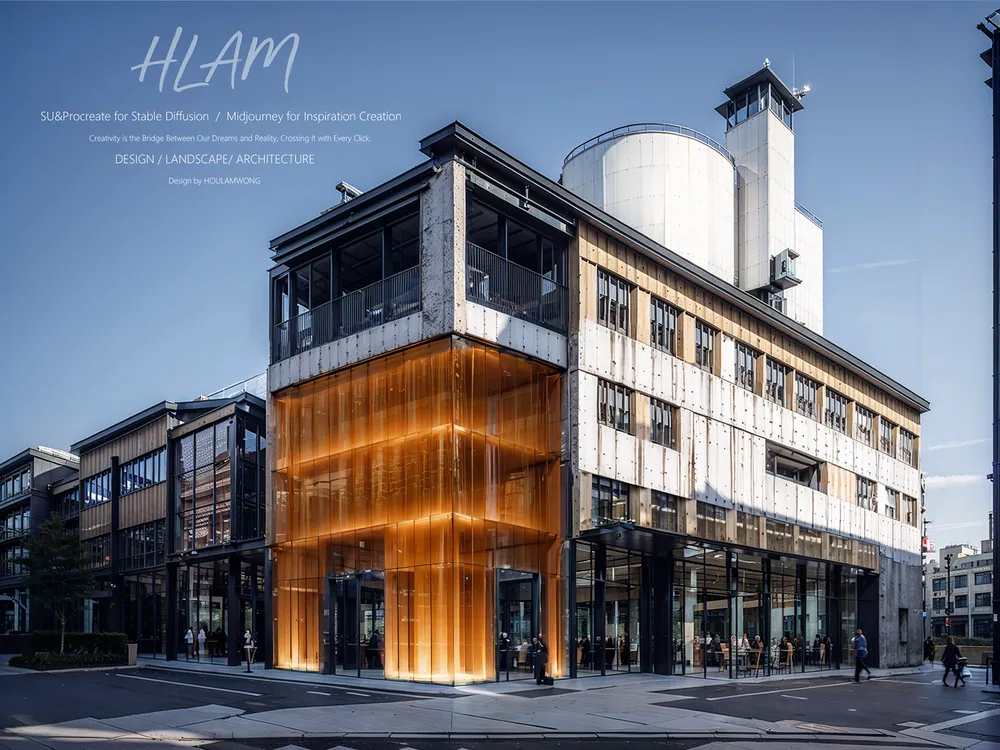 建筑立面艺术化加强-LoRA-HLAM创意锻造-LiblibAI