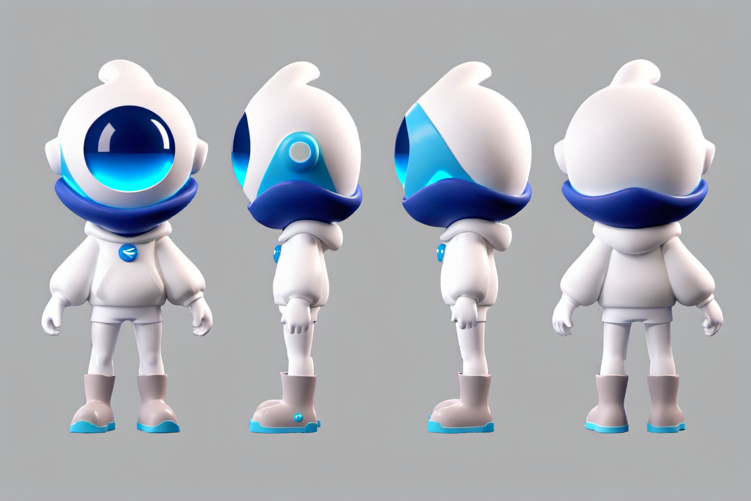 IP三视图3D模型 3D-3VIEWS-LoRA-小熊猫pandy-LiblibAI