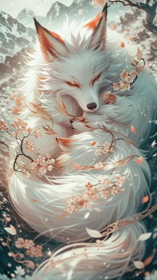 白狐-LoRA-幻境x老虾条-LiblibAI