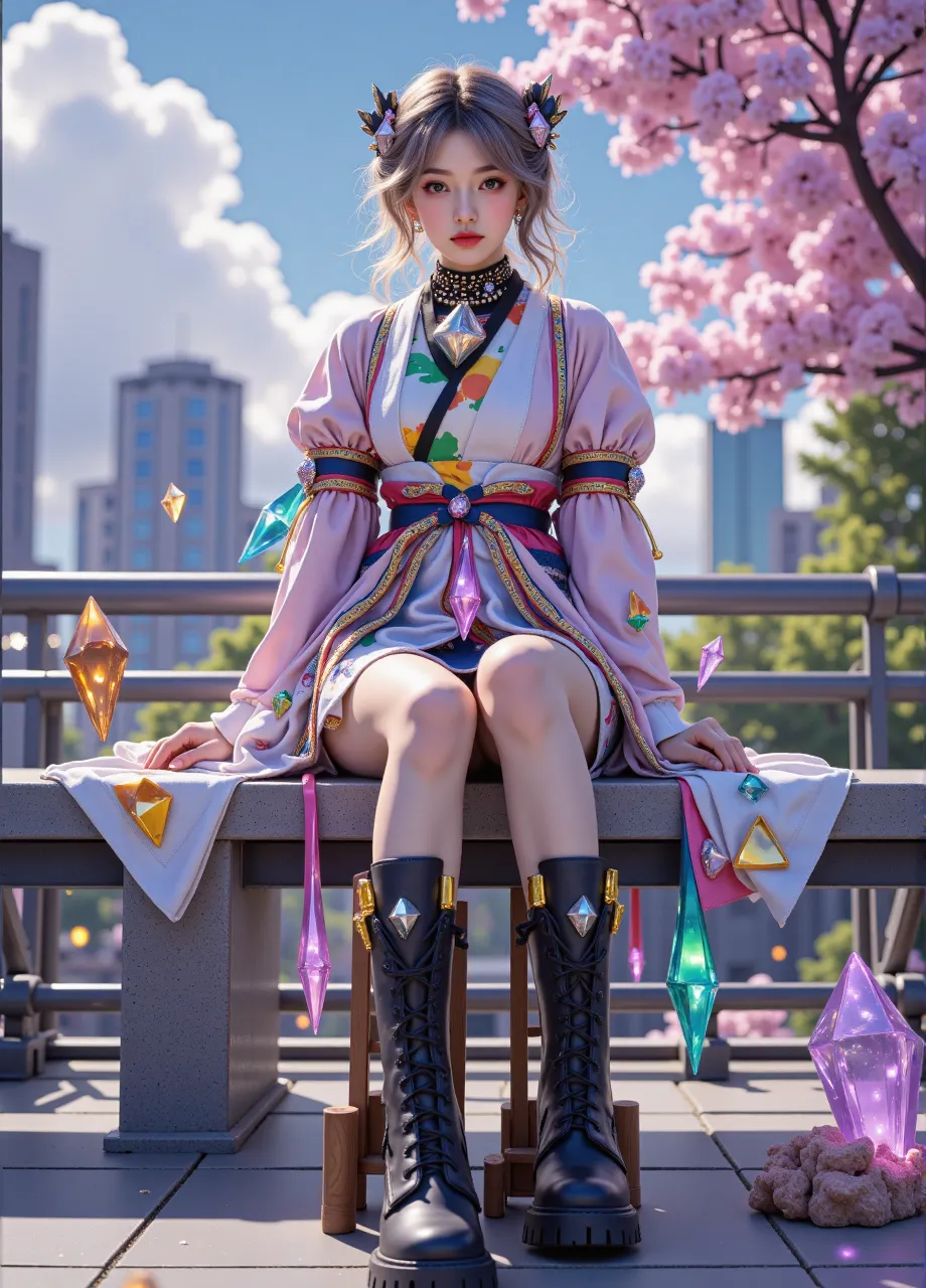 AI绘画-（一念）微晶GIRL_majicflus水晶系女孩摄影-135****9967-AI绘图-LiblibAI