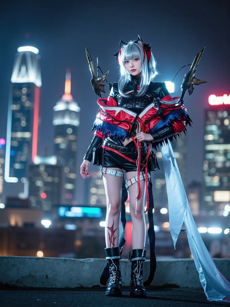 [Flux.1 D] 维什戴尔 cosplay服饰-LoRA-cyberAngel_-Shakker