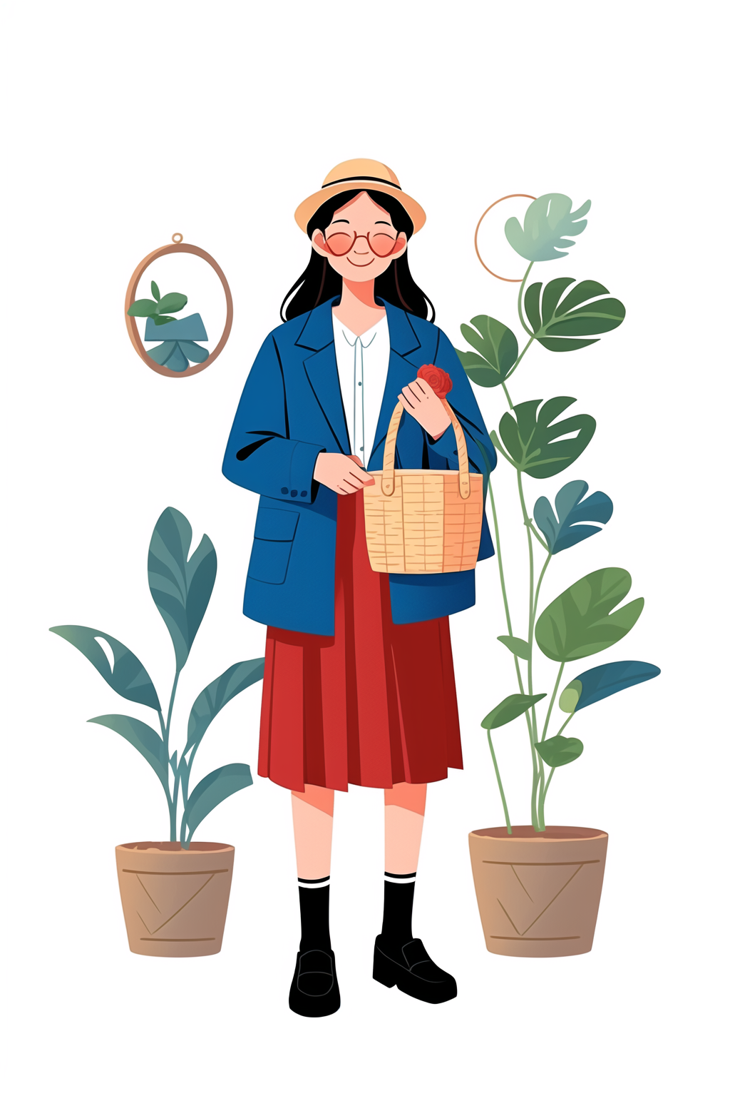 商务扁平风格插画丨2D-LoRA-视屿-LiblibAI