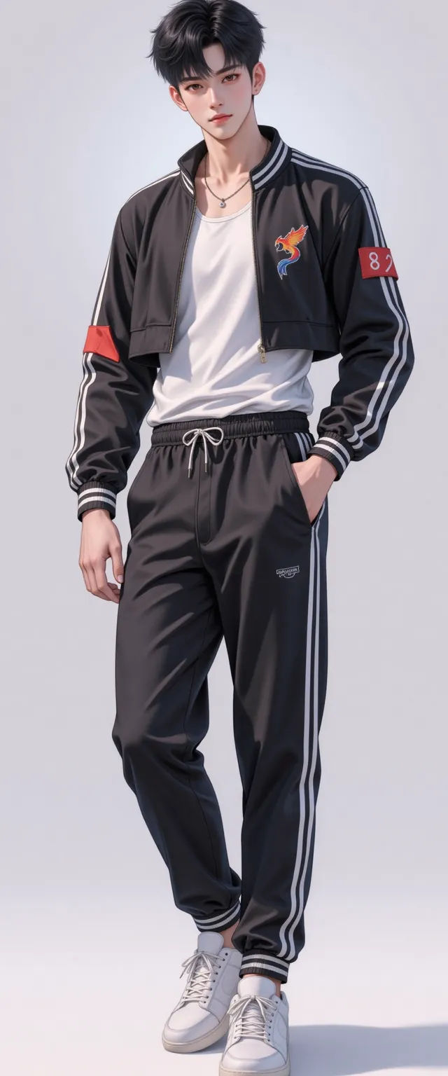 F1帅哥体育生手绘风格小说推文-LoRA-星辰流年-LiblibAI