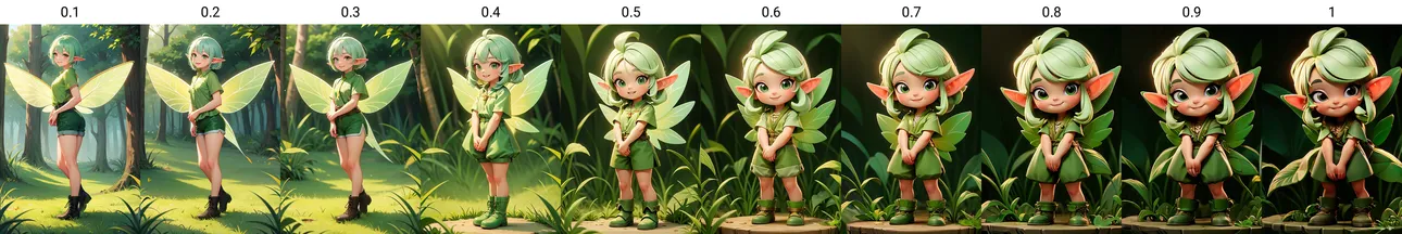 迪士尼Q版3D人物-LoRA-白遇青-LiblibAI