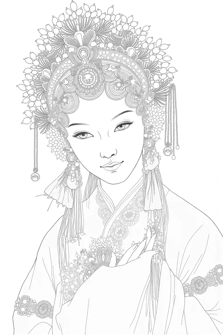 FRESH IDEAS @Traditional Chinese Line Drawing Drama Characters_Line ...