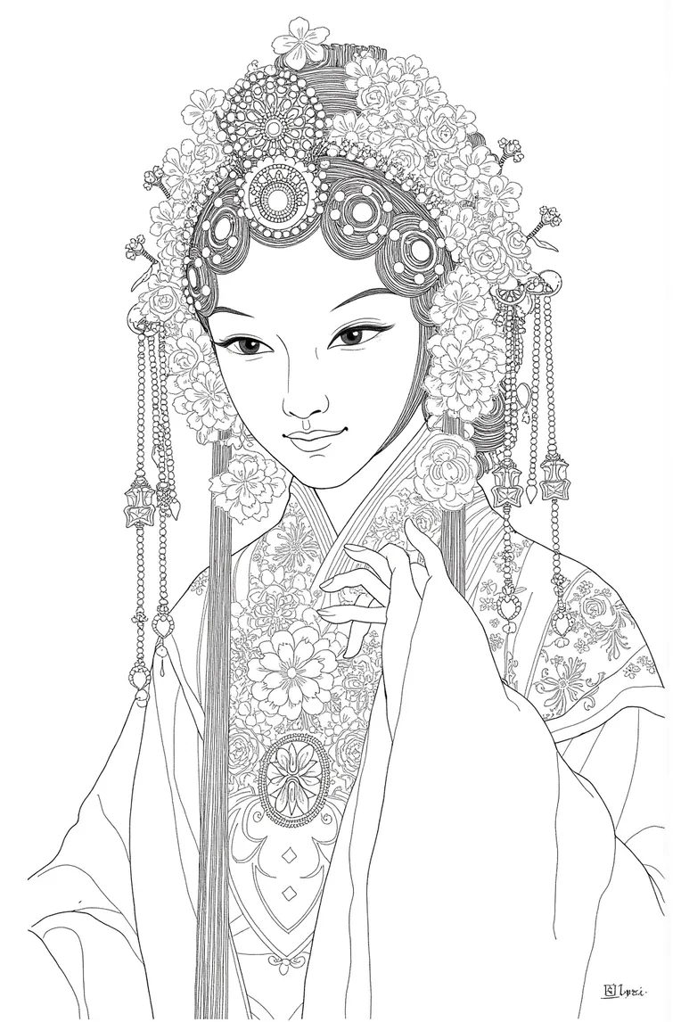 FRESH IDEAS @Traditional Chinese Line Drawing Drama Characters_Line ...