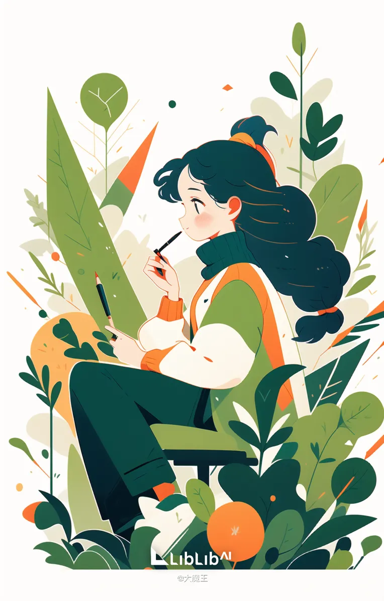 AI绘画-mw_bpch_扁平风格插画-大魔王-AI绘图-LiblibAI