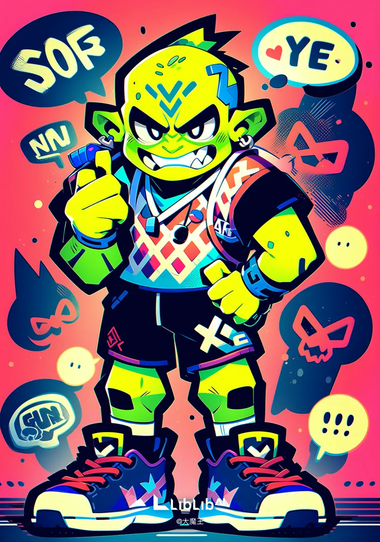 AI绘画-mw_小小涂鸦-大魔王-AI绘图-LiblibAI