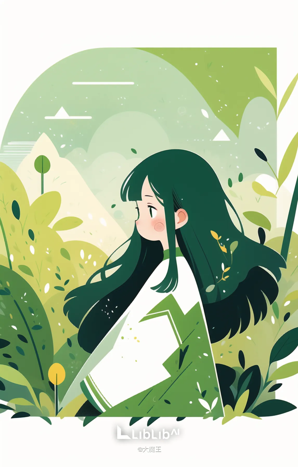 AI绘画-mw_bpch_扁平风格插画-大魔王-AI绘图-LiblibAI