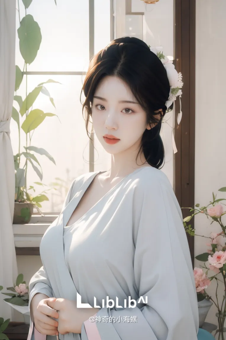 Ai绘画 亚洲美女脸模 3 神奇的小海螺 Ai绘图 Liblibai