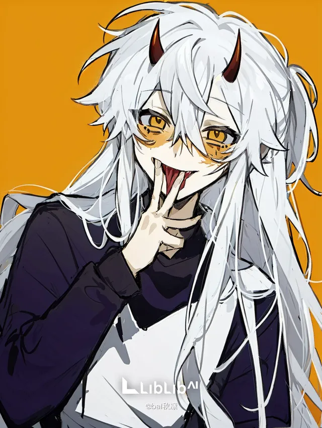 AI绘画-线条感平涂简约风：ddbg-bai秋凛-AI绘图-LiblibAI