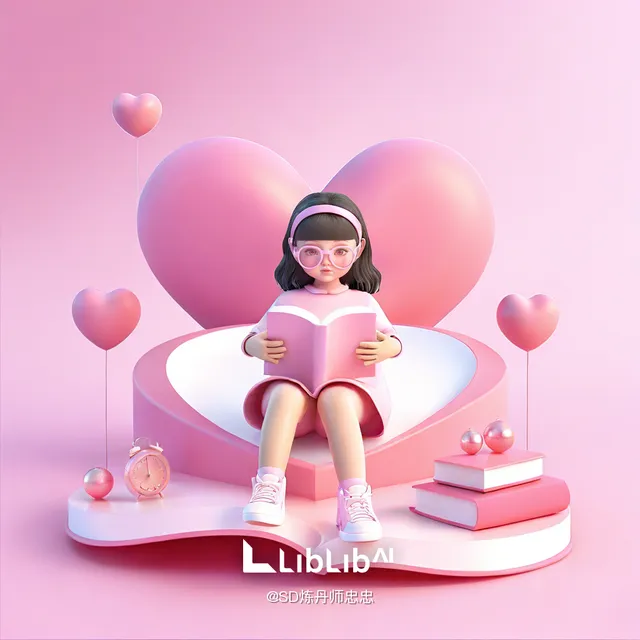 AI绘画-3D可爱运营图-SD炼丹师忠忠-AI绘图-LiblibAI