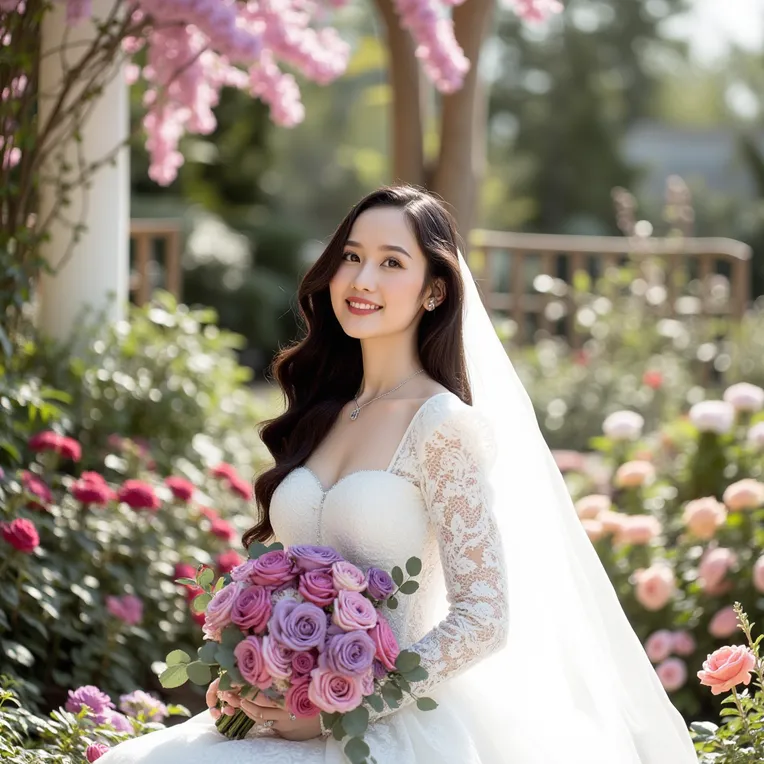 FLUX: The Wedding in Babylon Garden-LoRA-DinoDaydreamer-Shakker