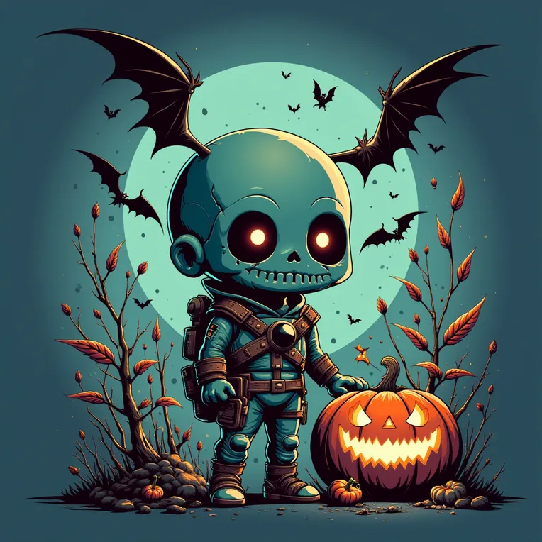 Halloween Illustration Style | Flux | Luci-LoRA-Lucifer_XIII-Shakker