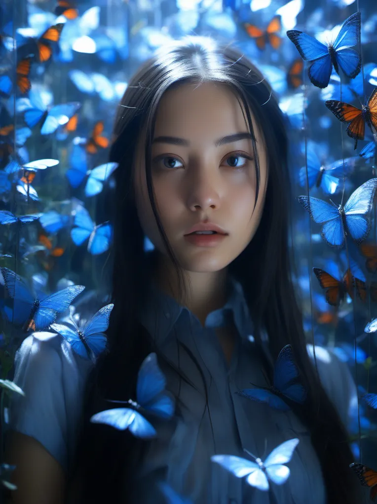 Blue_butterfly_SDXL 蓝色幻蝶-LoRA-会飞的香蕉-LiblibAI