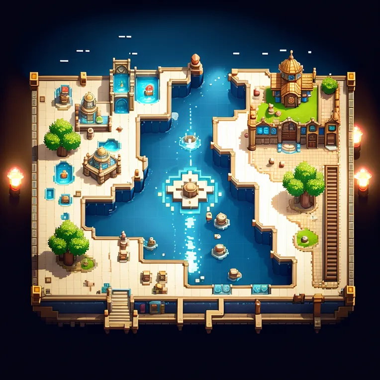 RPG Tile Map-LoRA-LeeZhao-LiblibAI