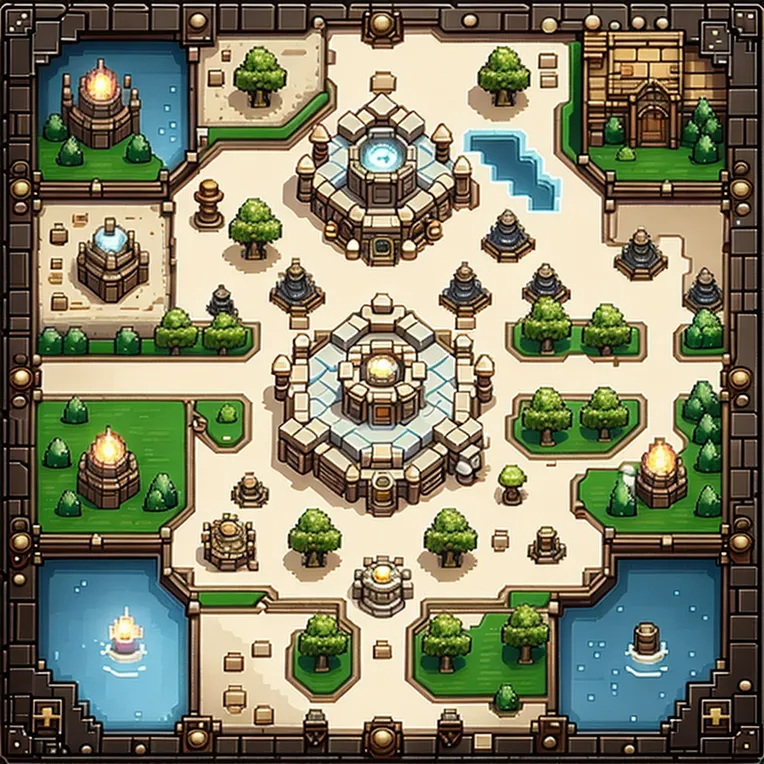 RPG Tile Map-LoRA-LeeZhao-LiblibAI