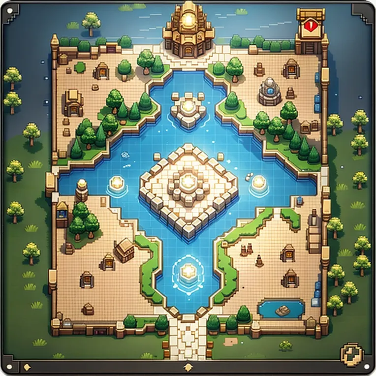 RPG Tile Map-LoRA-LeeZhao-LiblibAI