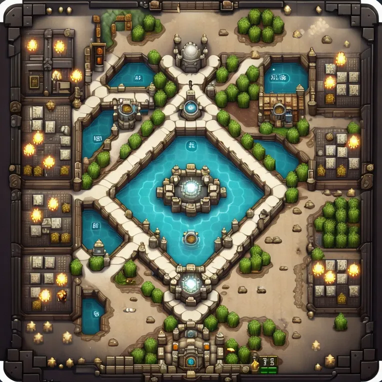 RPG Tile Map-LoRA-LeeZhao-LiblibAI