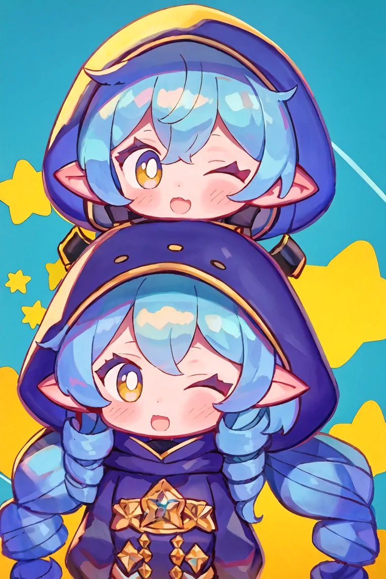 类手绘Q版可爱人物-LoRA-DYSF_君君-LiblibAI